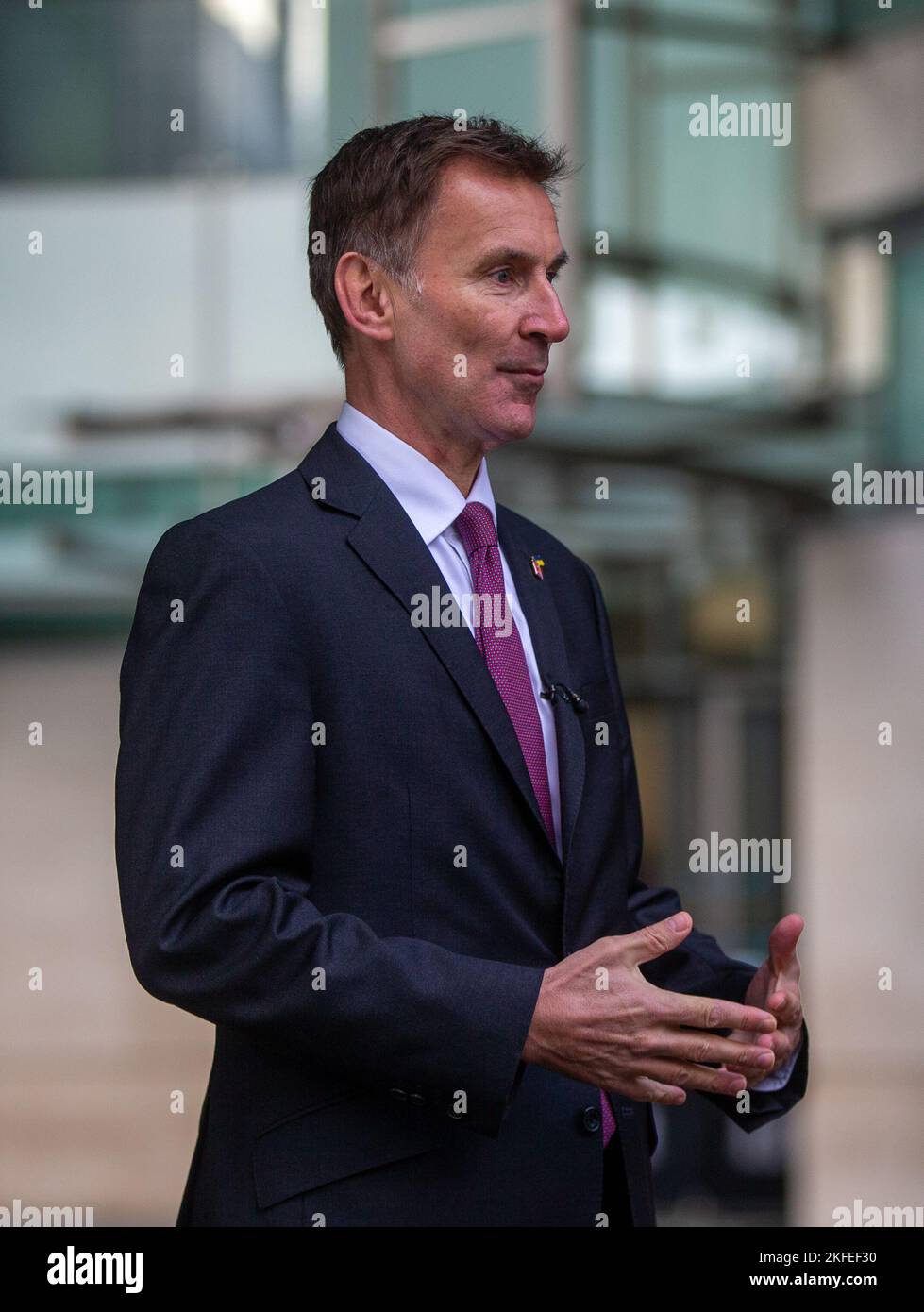 London, England, UK. 18th Nov, 2022. Chancellor of the Exchequer JEREMY ...