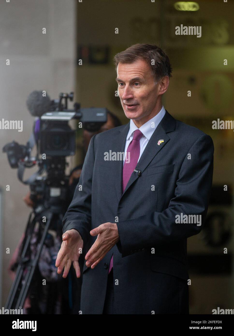 London, England, UK. 18th Nov, 2022. Chancellor of the Exchequer JEREMY ...