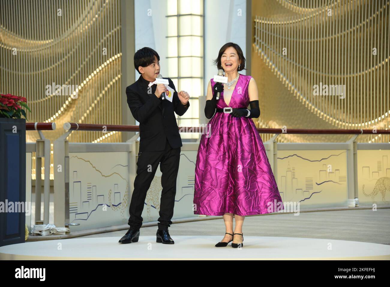 Taiwanese actress Brigitte Lin attended the opening ceremony of the ...