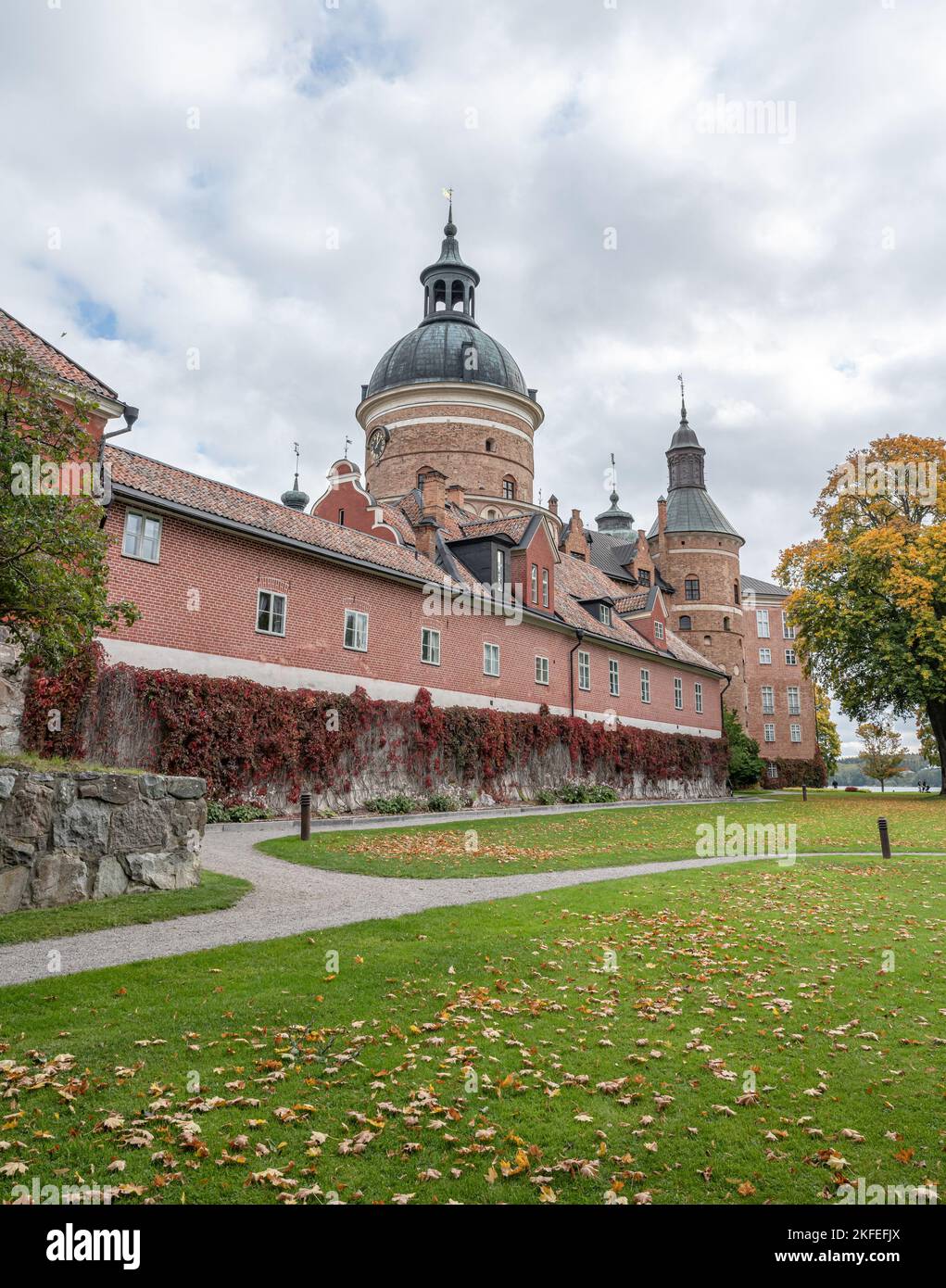 View of famous Swedish 16 th century Gripsholm castle located in ...