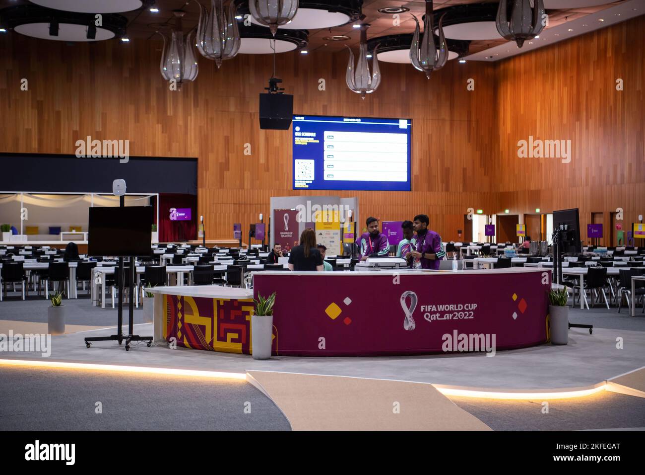 Doha City, Qatar, 17 November, 2022. Visit the Main Media Centre (MMC ...