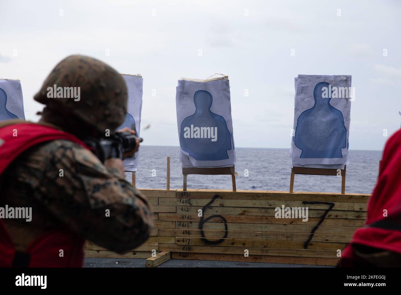 U.S. Marines with 31st Marine Expeditionary Unit conduct a live-fire ...
