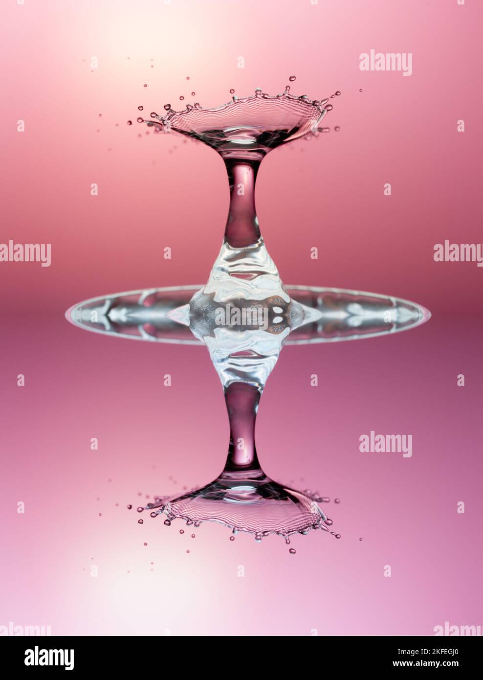 Water Drop with Ripples on water surface Stock Photo - Alamy