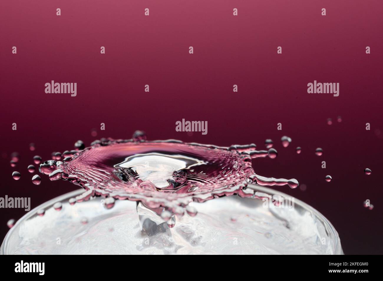 Water Drop with Ripples on water surface Stock Photo - Alamy