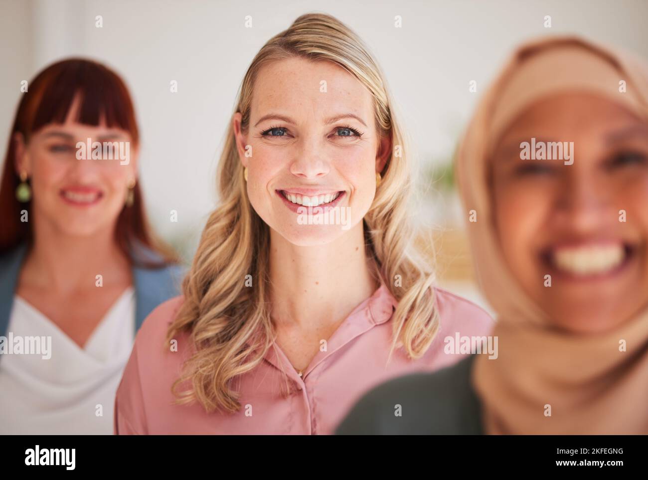 Diversity portrait, leadership or business woman for motivation ...