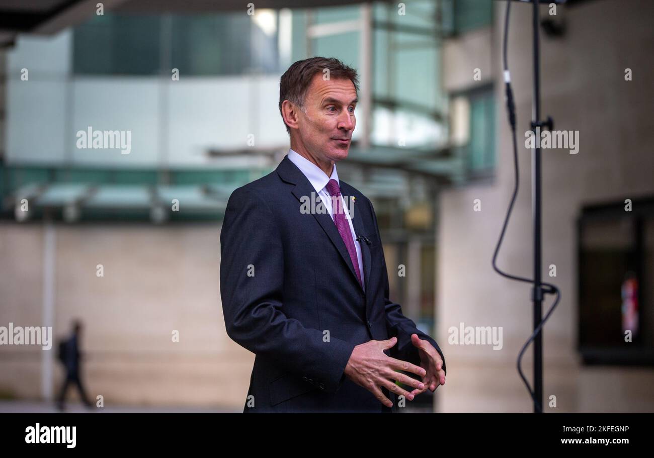 London, England, UK. 18th Nov, 2022. Chancellor of the Exchequer JEREMY ...