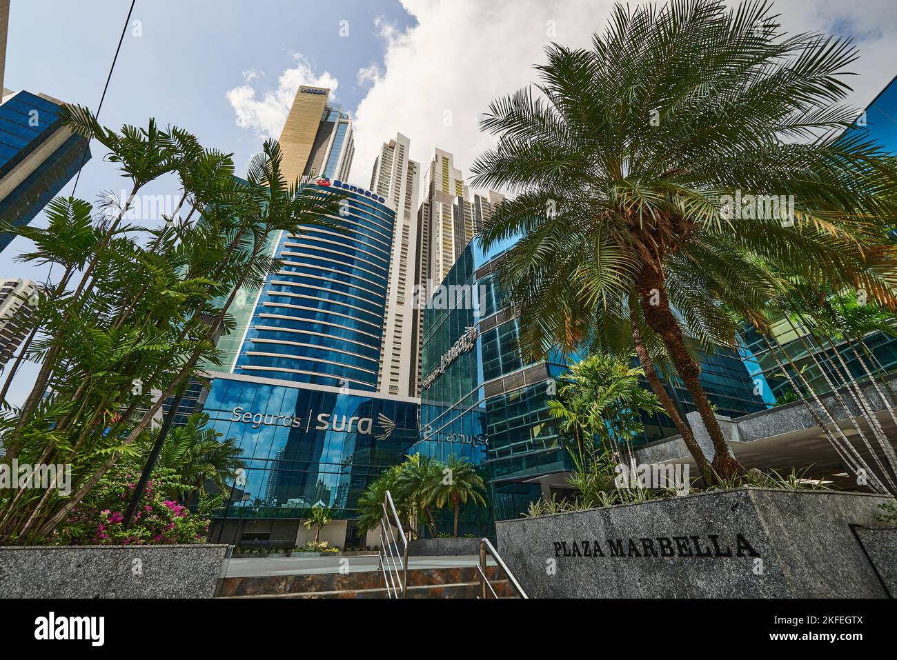 Plaza Marbella, Panama City, Republic of Panama, Central America ...
