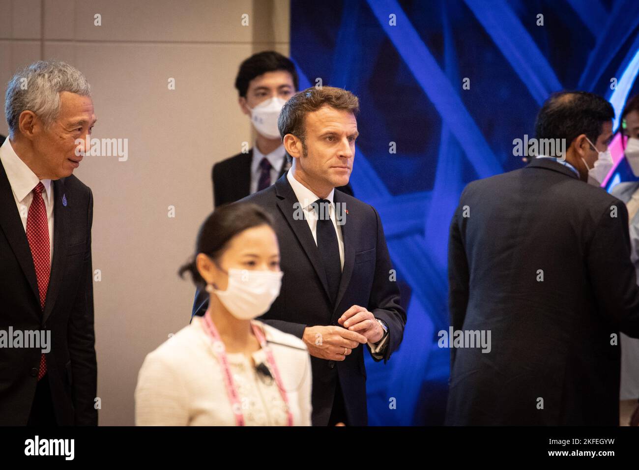 Bangkok, Thailand. 18th Nov, 2022. France's President Emmanuel Macron ...