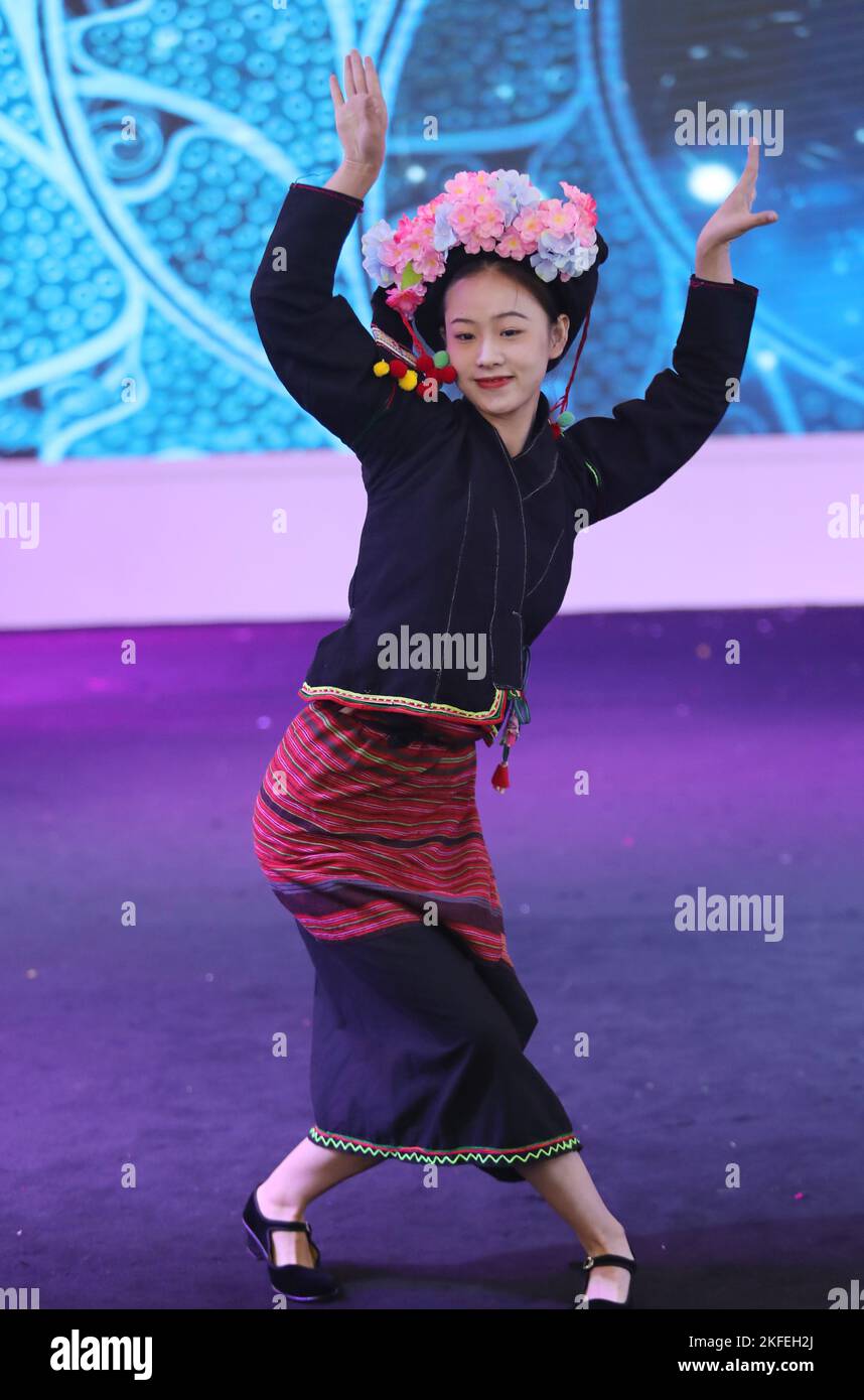 Yunnan traditional costumes at the 2022 China International Travel Mart ...