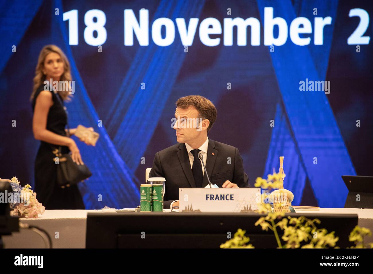 Bangkok, Thailand. 18th Nov, 2022. France's President Emmanuel Macron ...