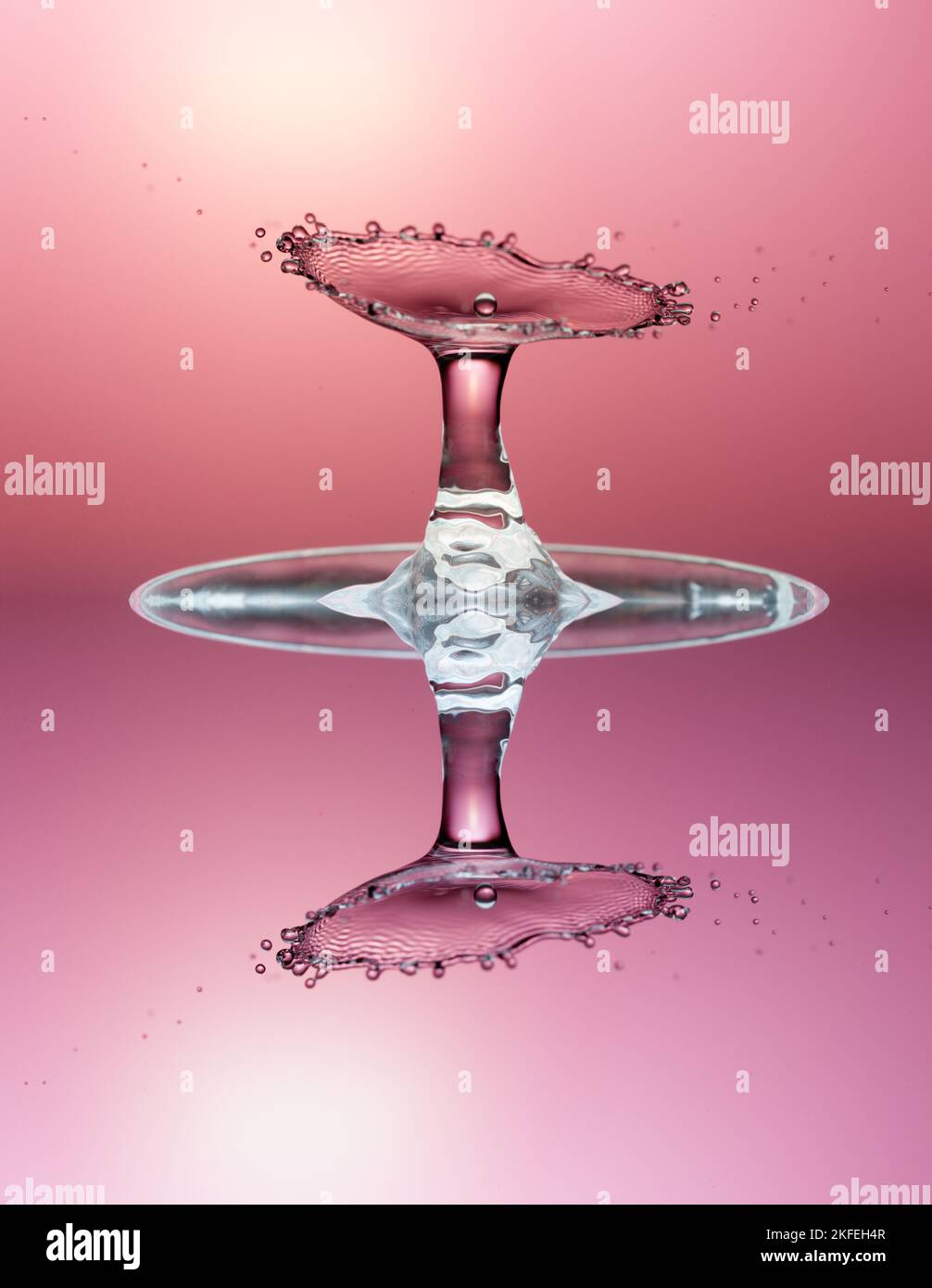 Water Drop with Ripples on water surface Stock Photo - Alamy