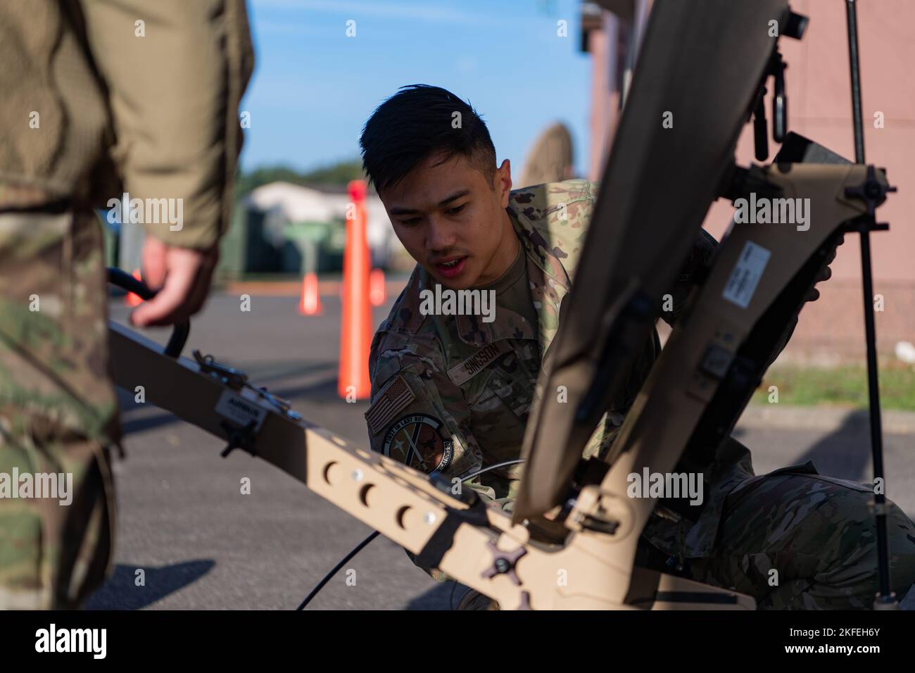 U.S. Air Force Airman 1st Class Prinz Matthew Singson, 1st Combat ...
