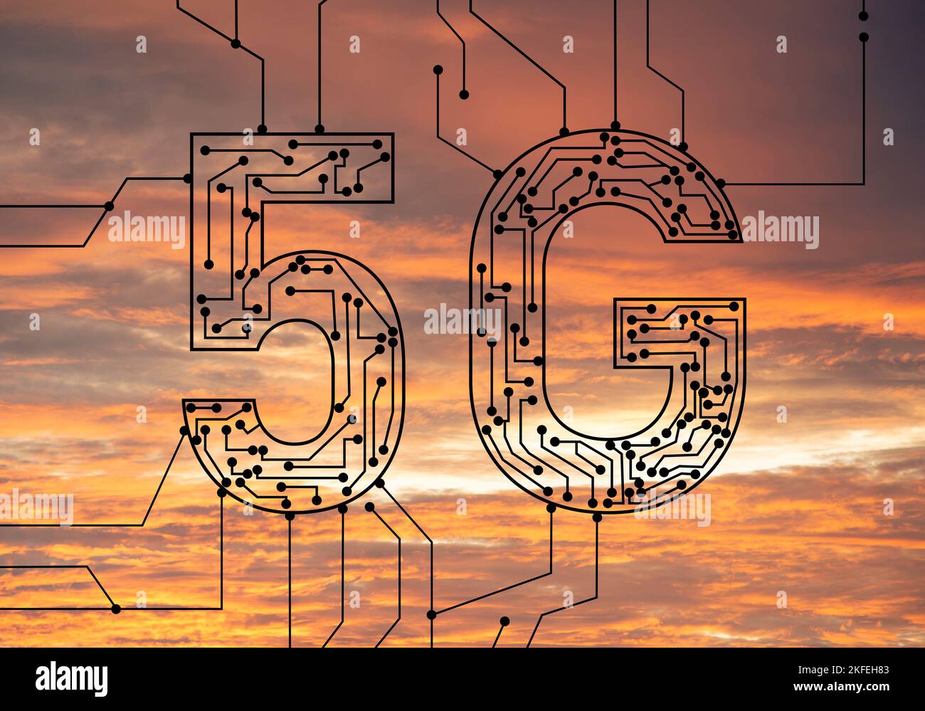 The concept of stepping into 5G communication system Stock Photo - Alamy