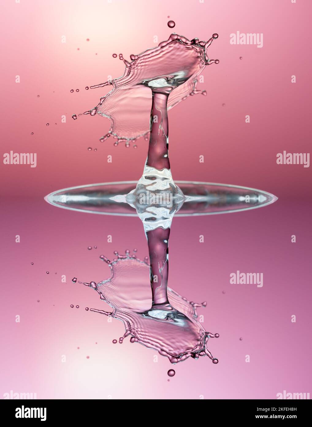 Water Drop with Ripples on water surface Stock Photo - Alamy