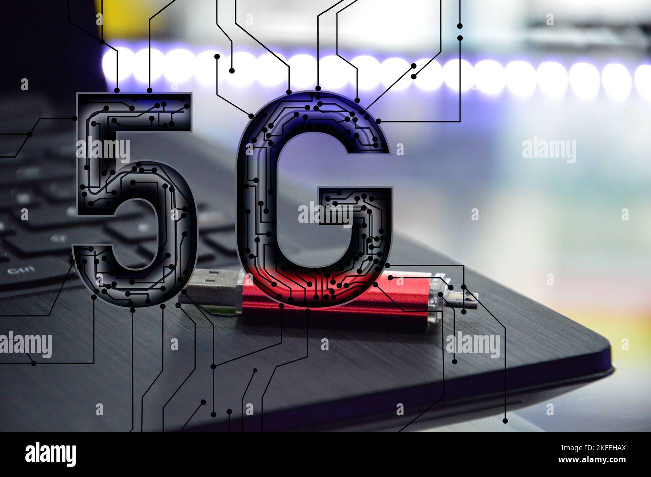 The concept of stepping into 5G communication system Stock Photo - Alamy