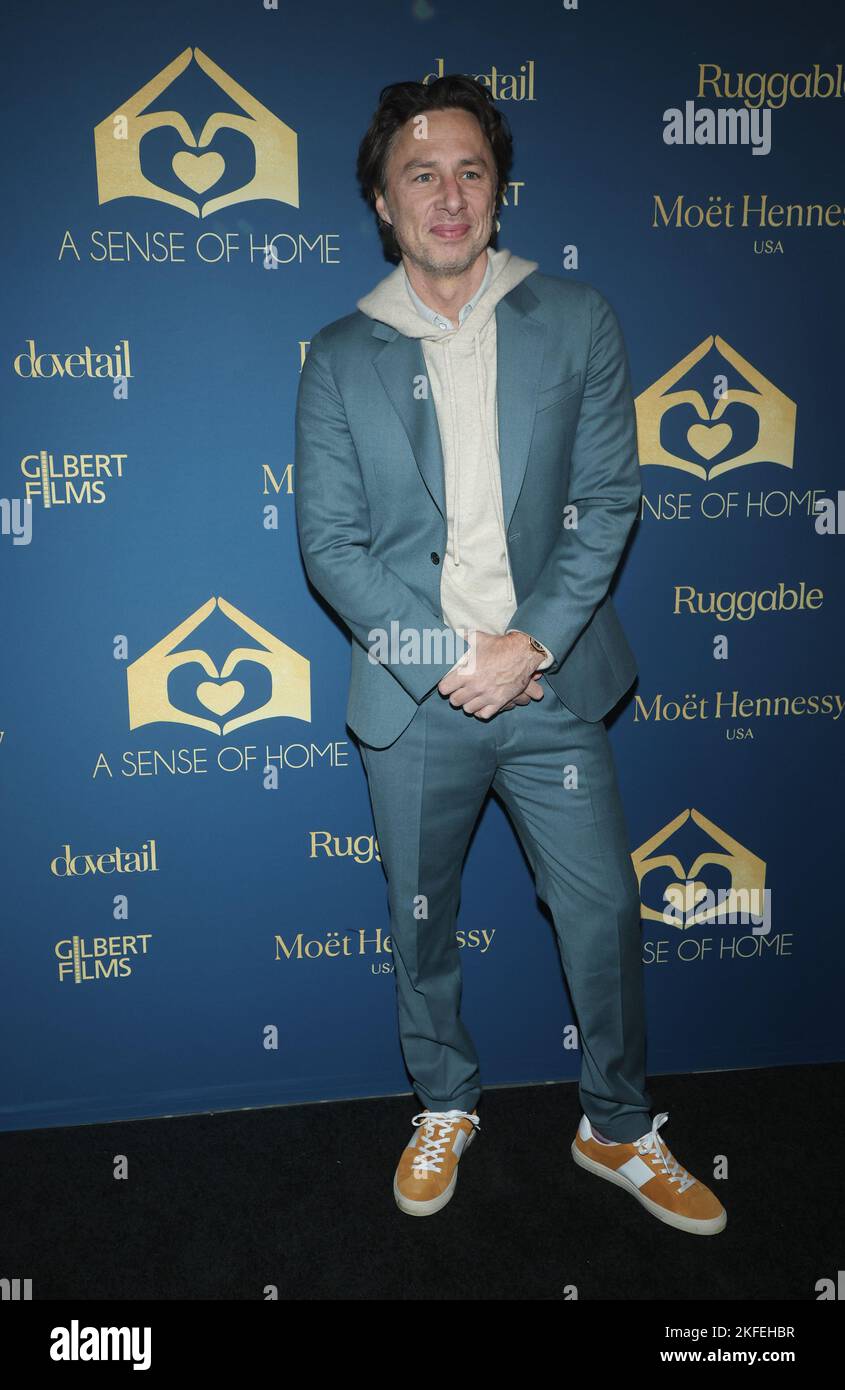 17 November 2022 -Beverly Hills, California - Zach Braff. A Sense of ...