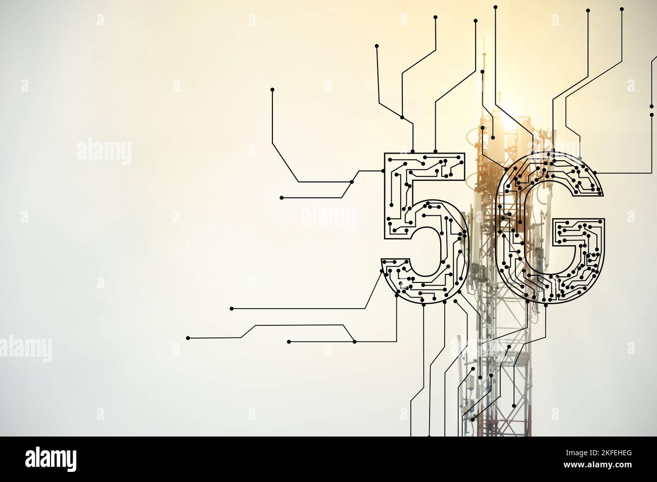 The concept of stepping into 5G communication system Stock Photo - Alamy