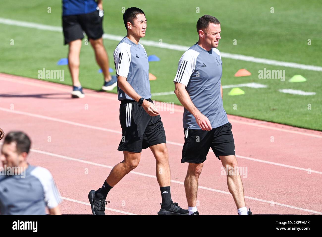 Doha City, Qatar, 18 November, 2022. The 2022 FIFA World Cup referees ...
