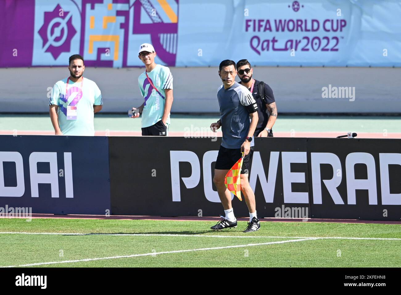 Doha City, Qatar, 18 November, 2022. The 2022 FIFA World Cup referees ...