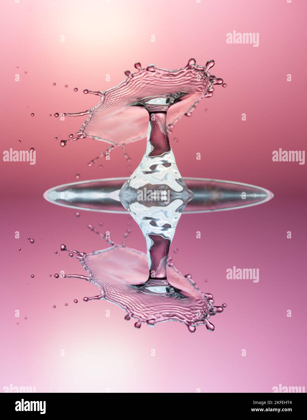Water Drop with Ripples on water surface Stock Photo - Alamy
