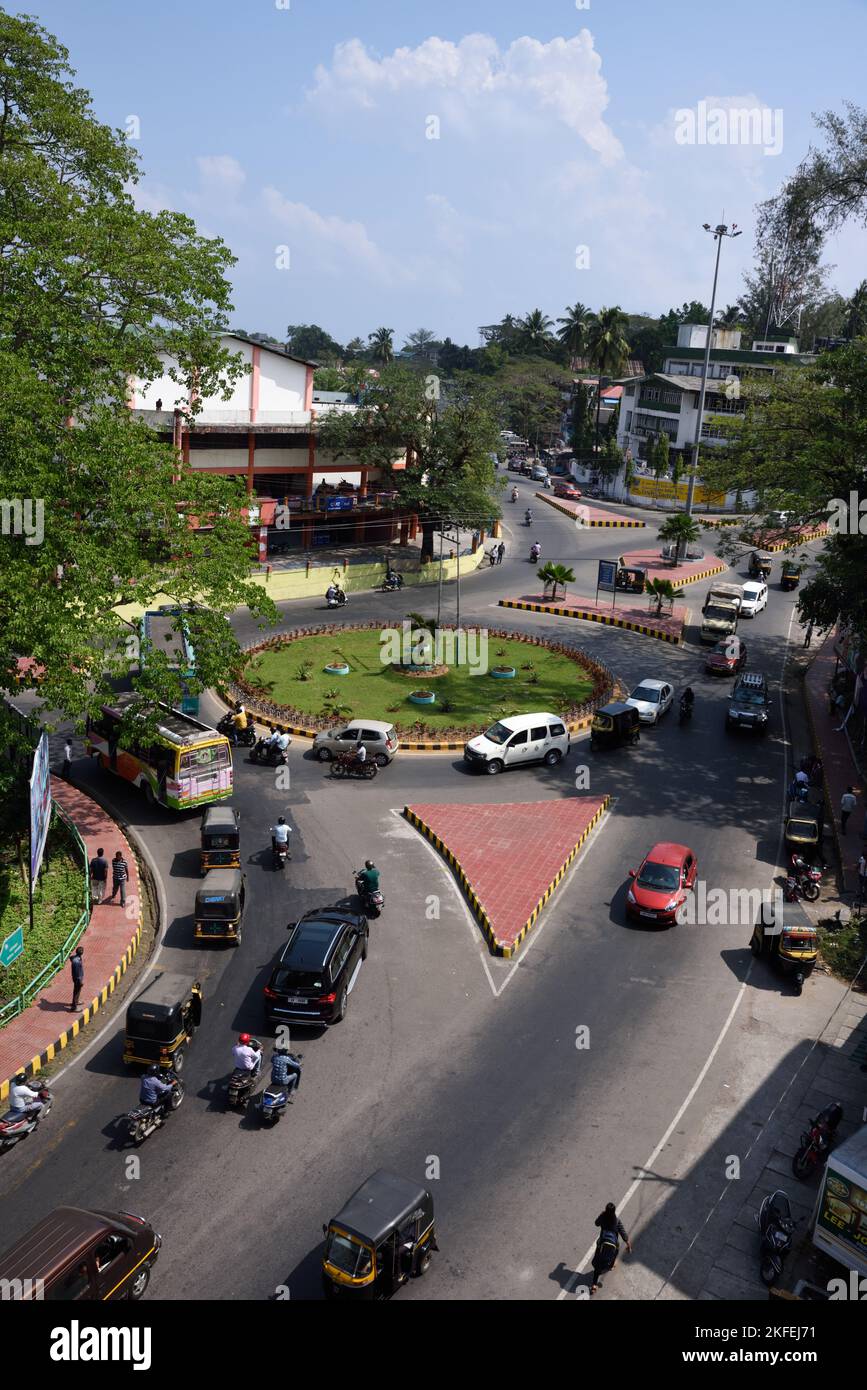 Traffic roundabout, Port Blair, South Andaman Island, Andaman and ...