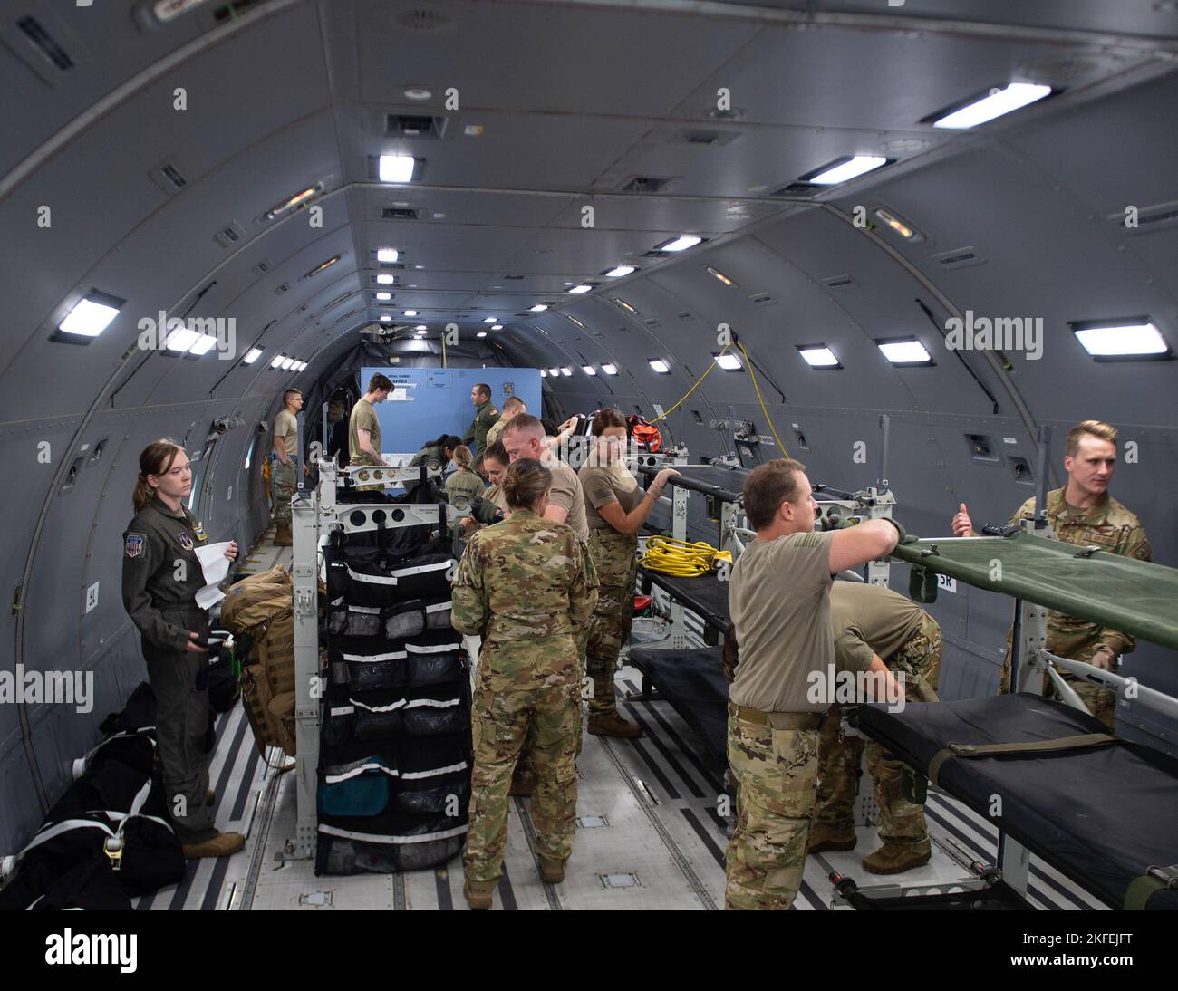 U.S. Air Force Airmen from the 109th, 934th, and 156th Aeromedical ...