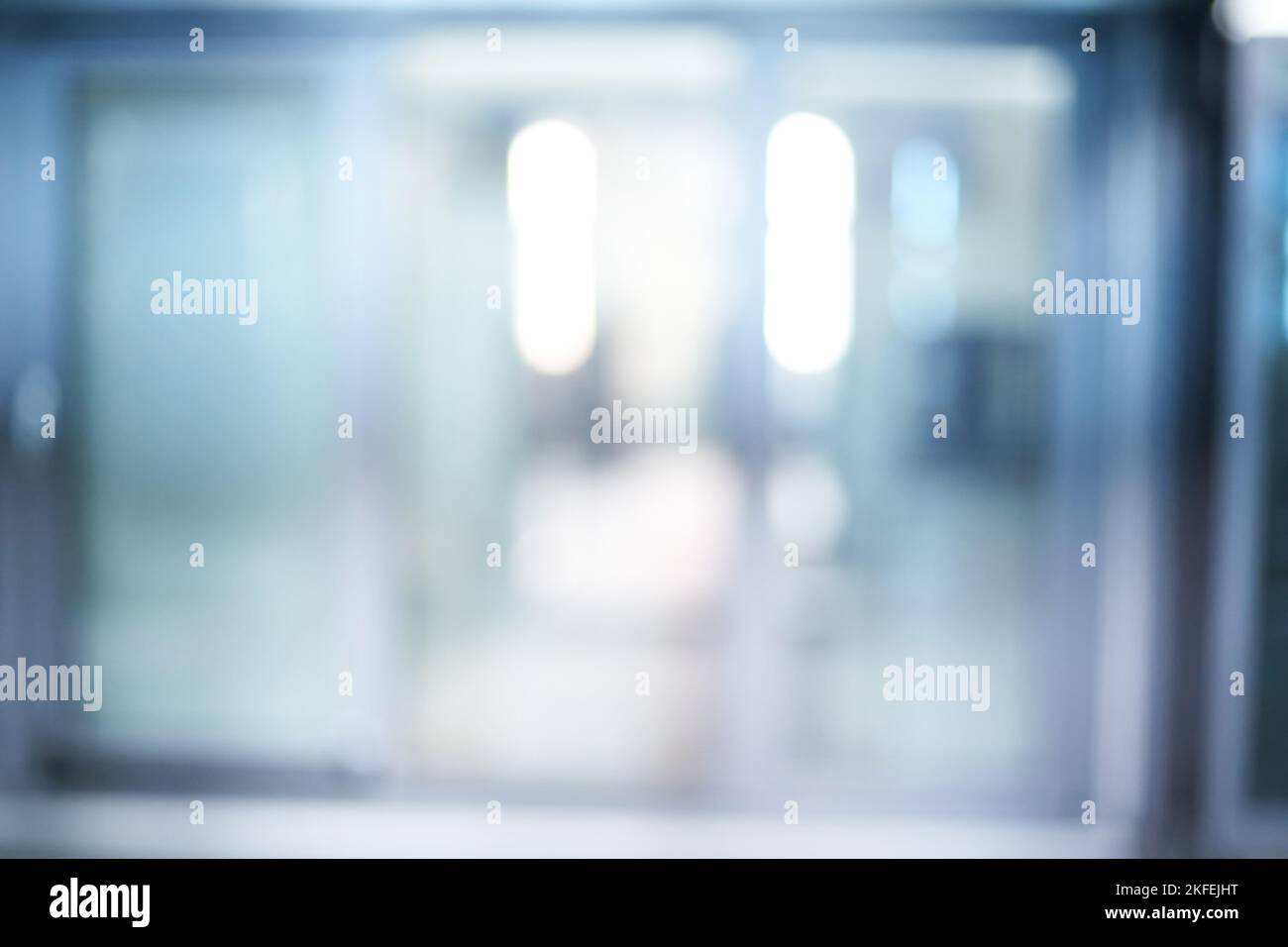 blurry image of glass sliding doors in a private home Stock Photo - Alamy