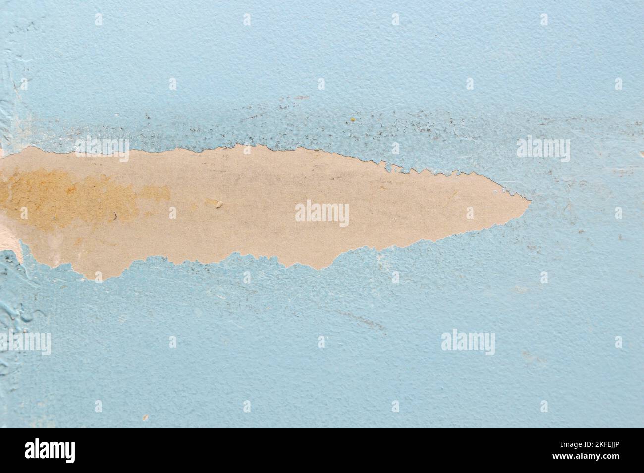 picture of blue wall with notch Smudged black, used as a background ...