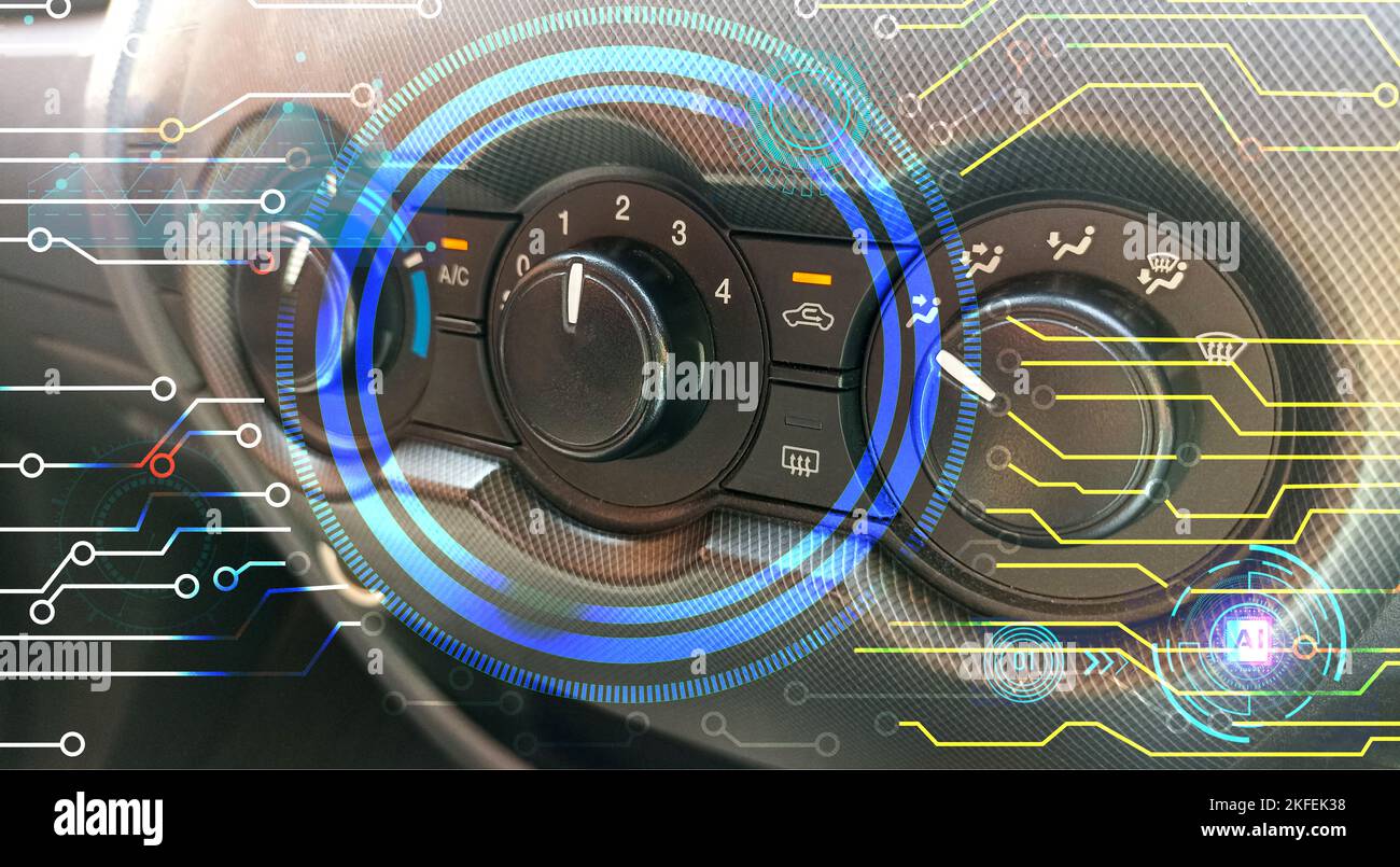 system concept automatic drive with artificial intelligence (AI Stock ...