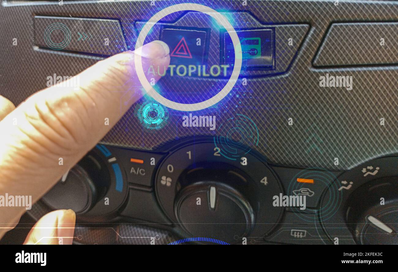 system concept automatic drive with artificial intelligence (AI Stock ...