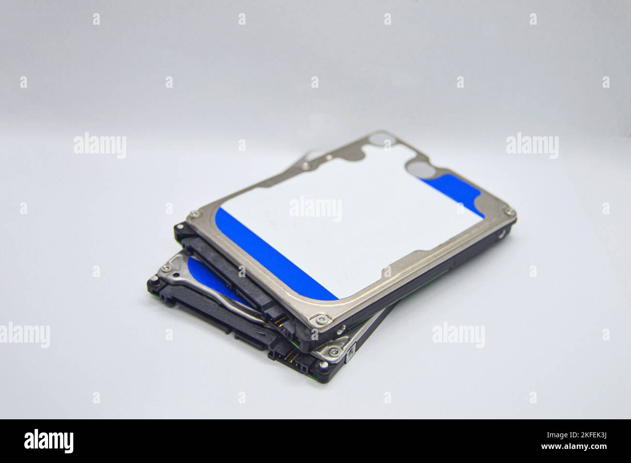 hard drive placed on a white background Stock Photo - Alamy