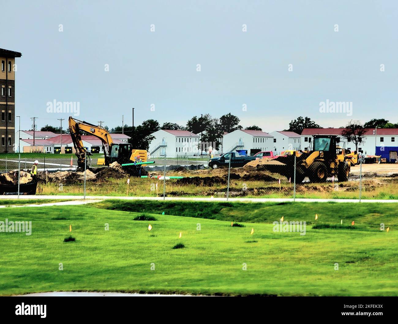 The construction area for a future transient training brigade ...