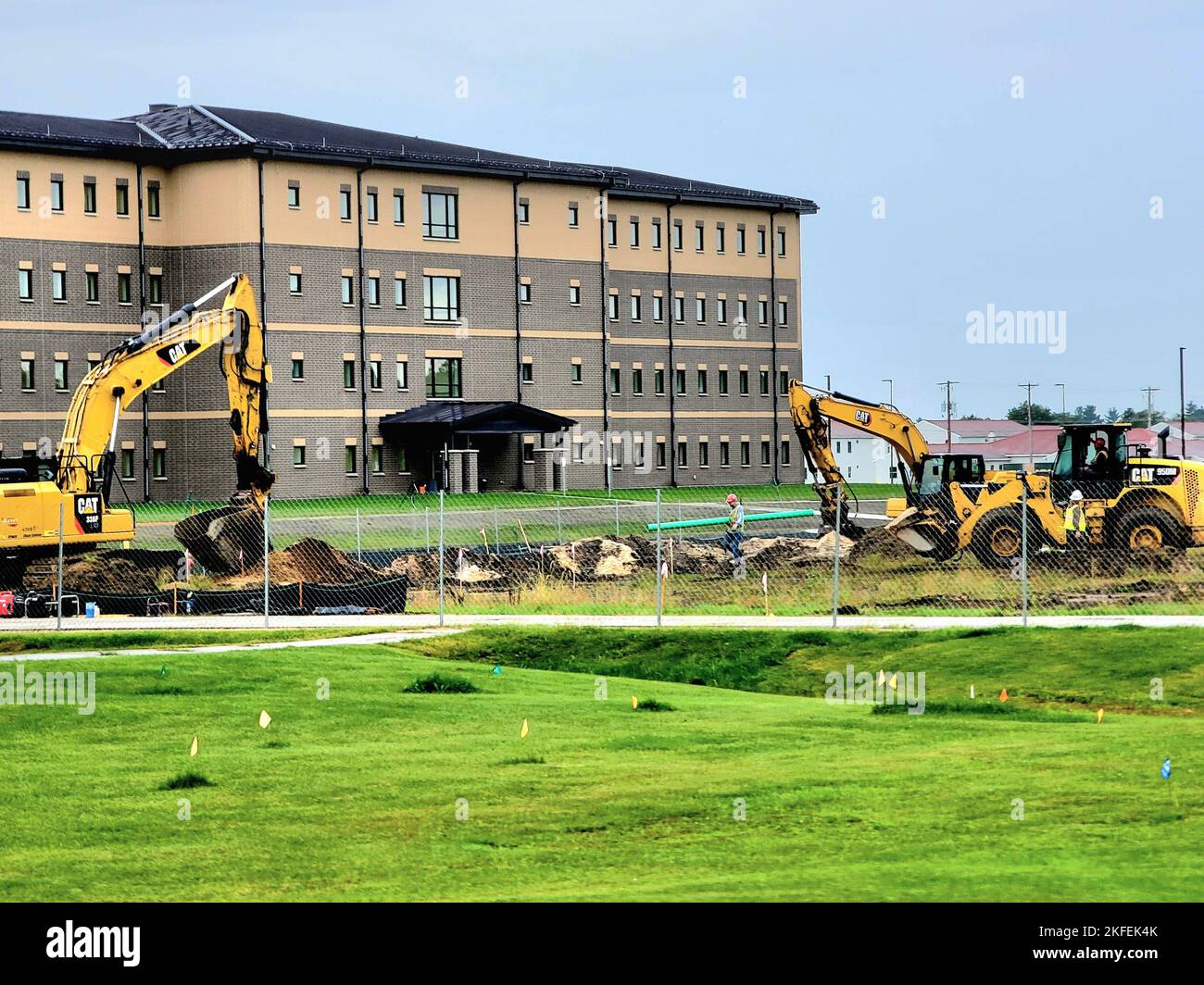 The construction area for a future transient training brigade ...