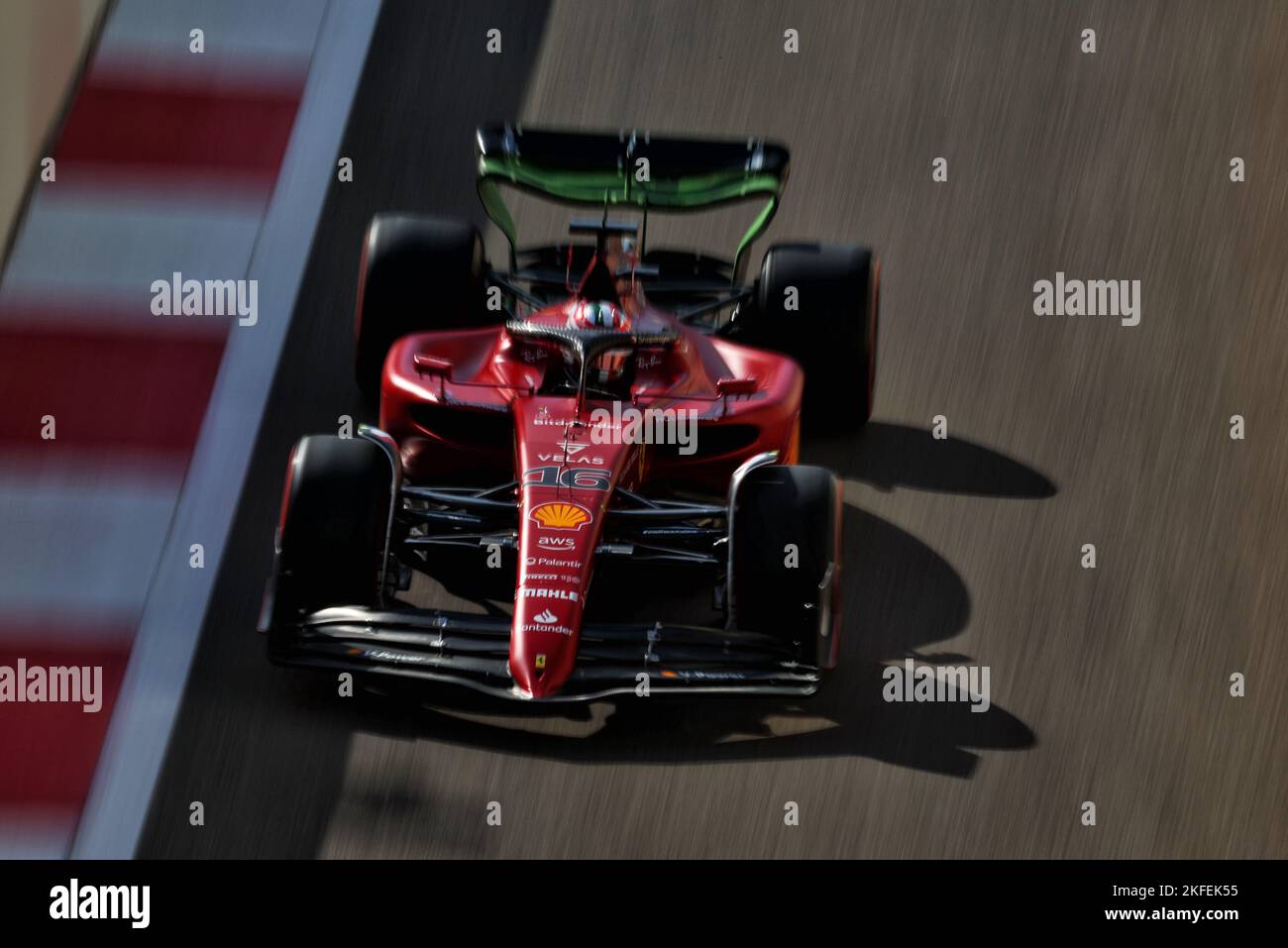 Abu Dhabi, UAE. 18/11/2022, Charles Leclerc (MON) Ferrari F1-75. Abu ...