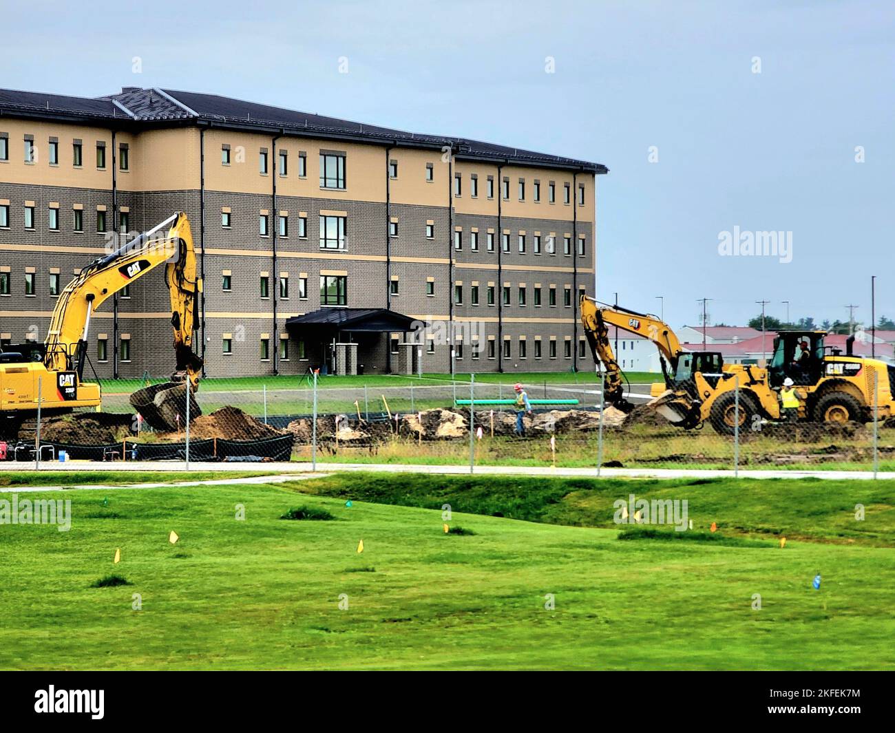 The construction area for a future transient training brigade ...