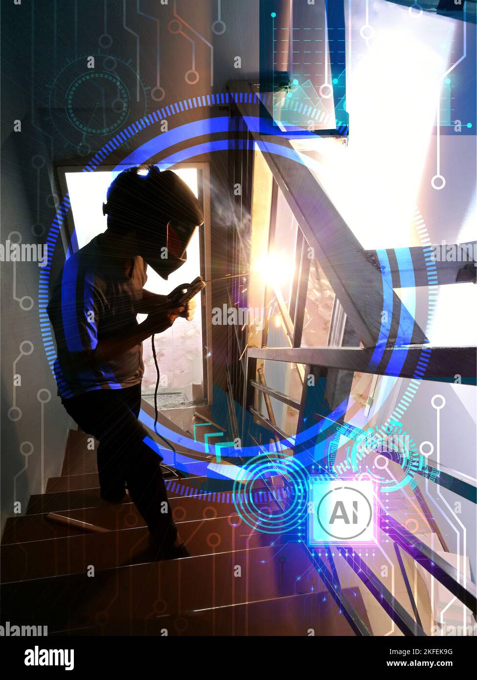 The future concept of artificial intelligence (AI) may take over human ...