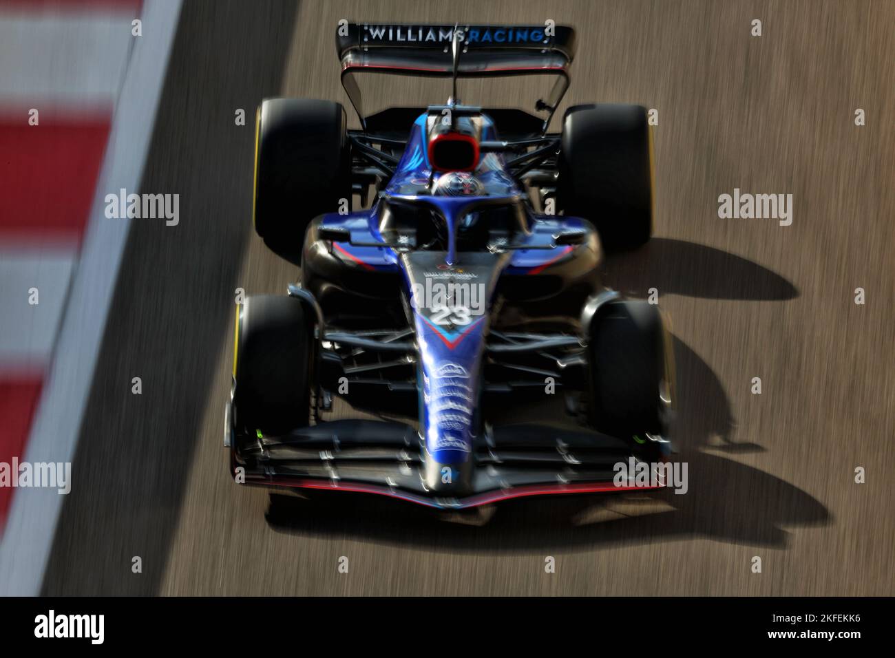 Abu Dhabi, UAE. 18/11/2022, Alexander Albon (THA) Williams Racing FW44 ...