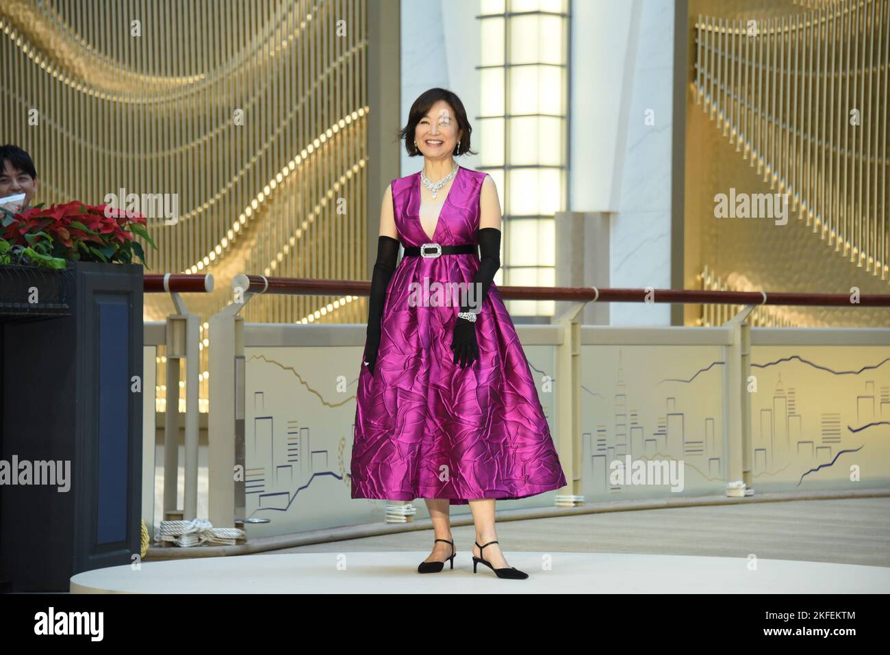 Taiwanese actress Brigitte Lin attended the opening ceremony of the ...