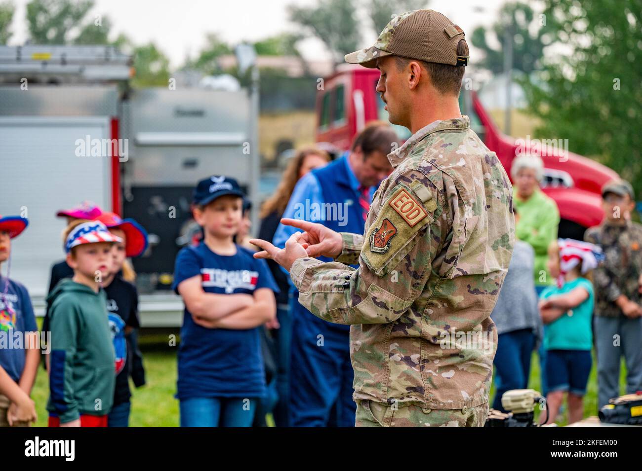 A 341st Civil Engineer Squadron explosive ordinance disposal team ...