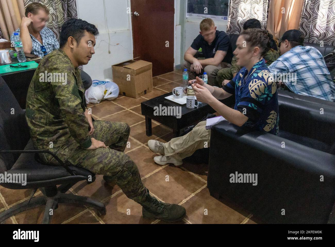 Members of the Armed Forces of the Philippines (AFP) 4th Special Forces ...