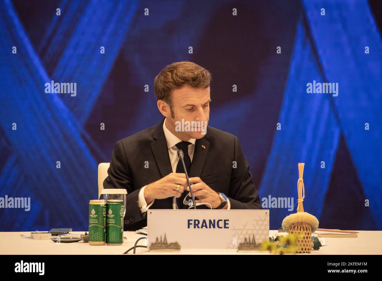 Bangkok, Thailand. 18th Nov, 2022. France's President Emmanuel Macron ...