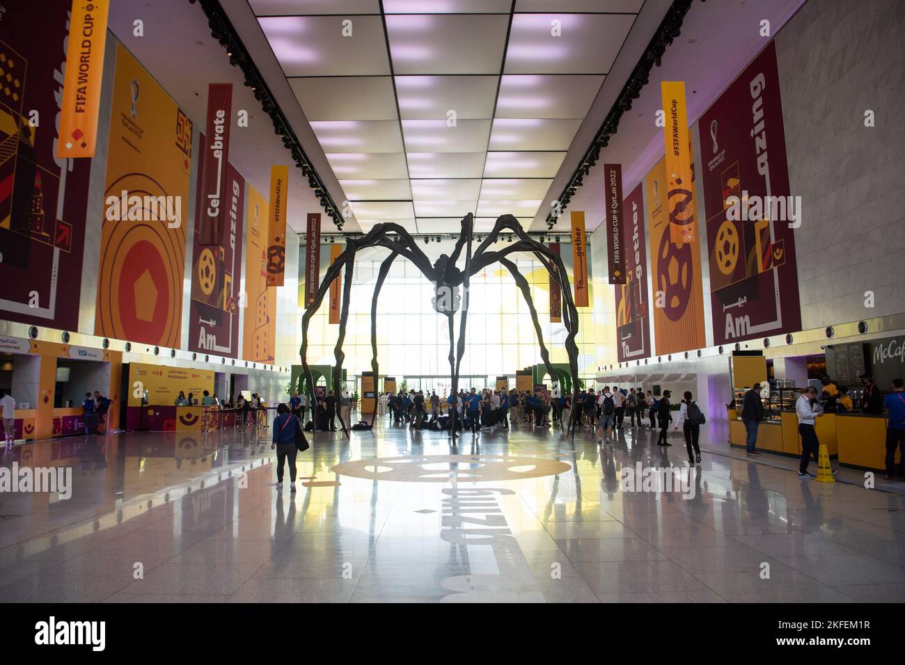Doha City, Qatar, 17 November, 2022. Visit the Main Media Centre (MMC ...