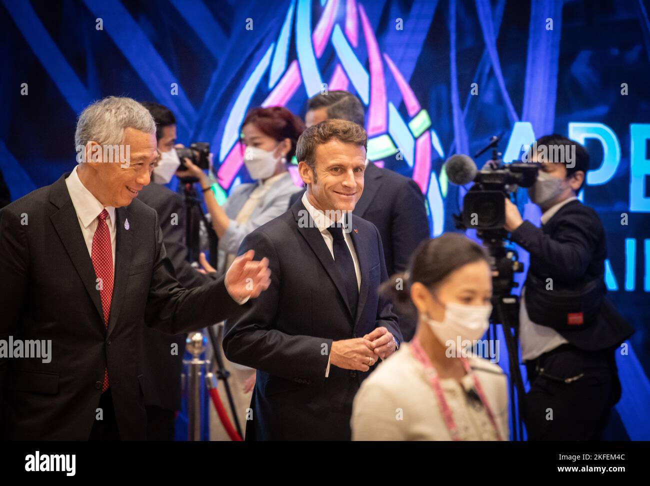 Bangkok, Thailand. 18th Nov, 2022. France's President Emmanuel Macron ...