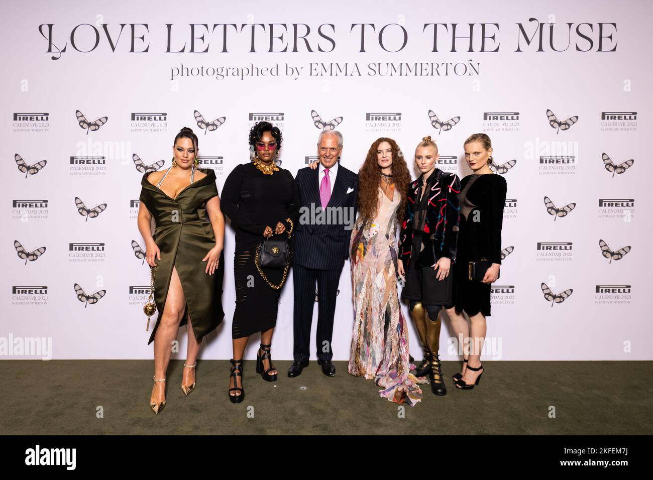 Milan, Italy, 16/11/2022, Ashley Graham , Precious Lee , Marco ...
