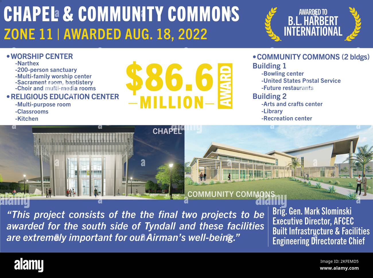 The Zone 11 Chapel and Community Commons contract for Tyndall Air Force ...