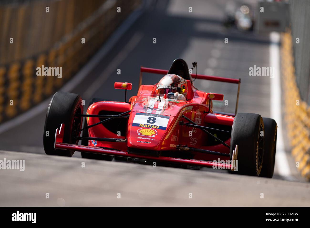 Macao, China. 18th Nov, 2022. Chang Wing Chung of China's Macao drives ...