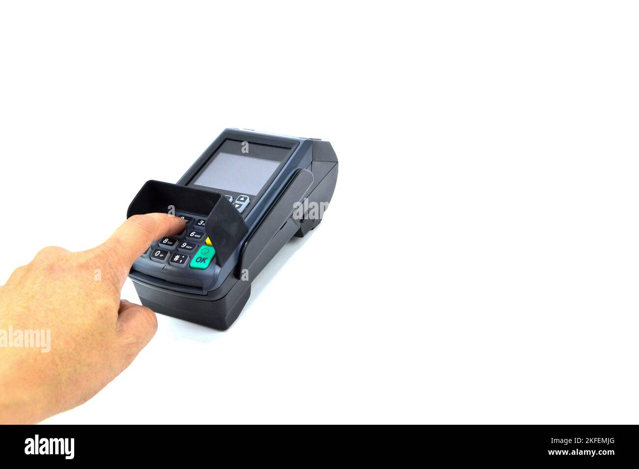 payment station .separate payment device on white background ecommerce ...
