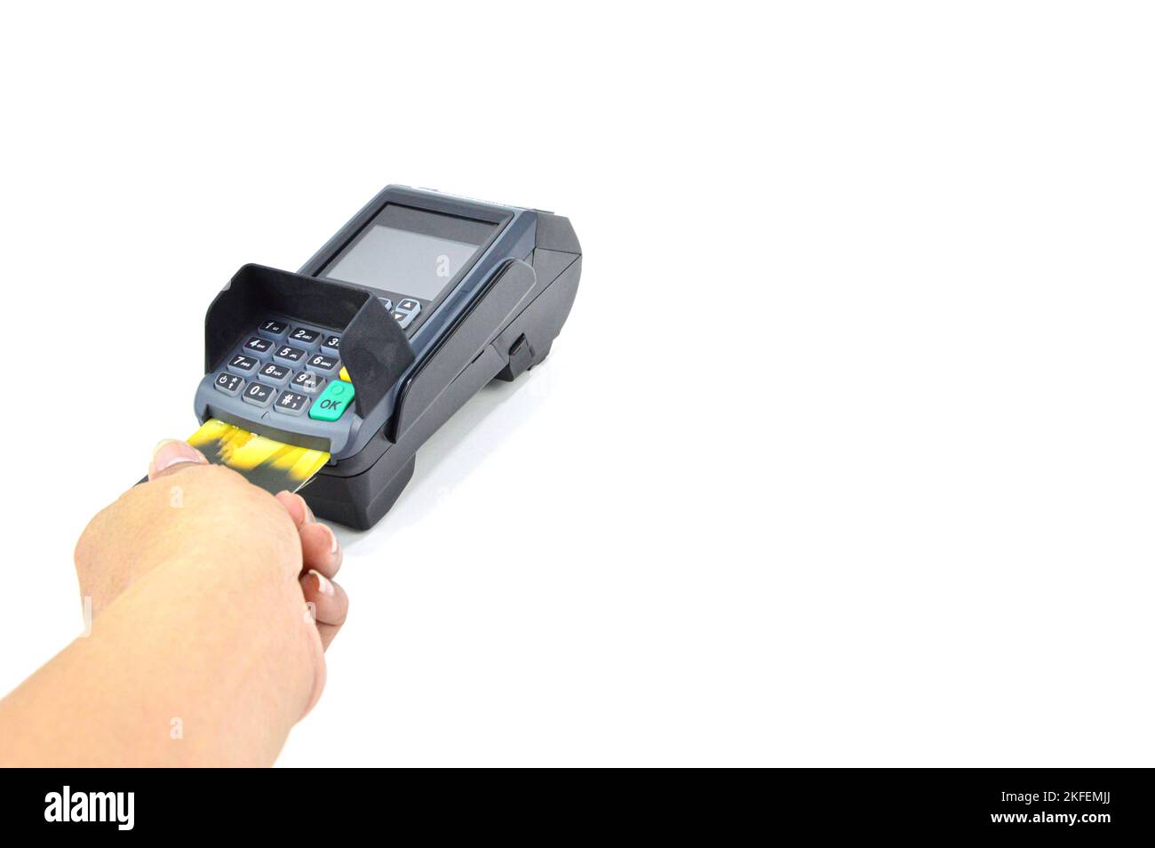 payment station .separate payment device on white background ecommerce ...