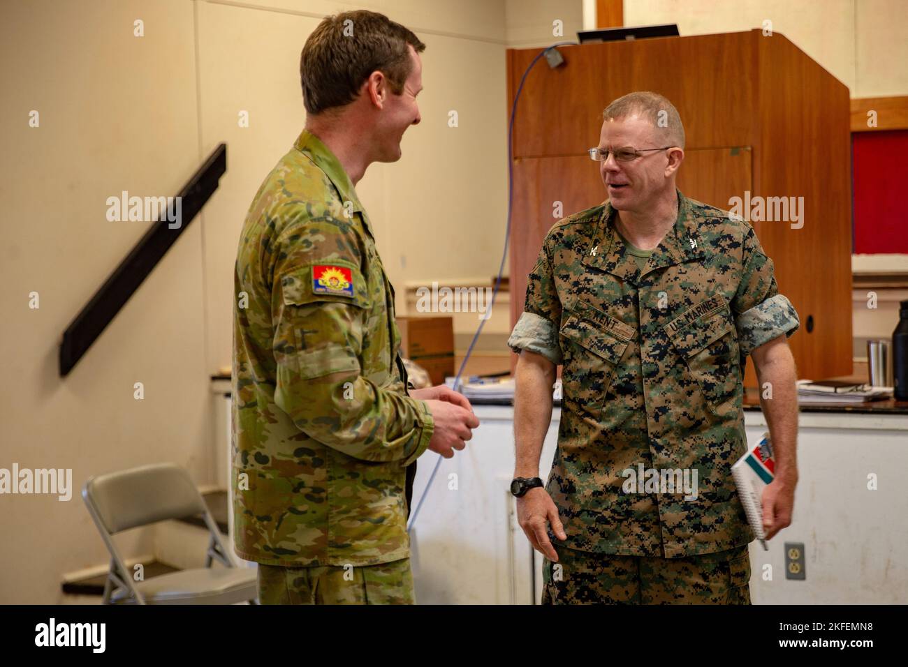 U.S. Marine Corps colonel Rory D. Kent, commanding officer of Marine ...