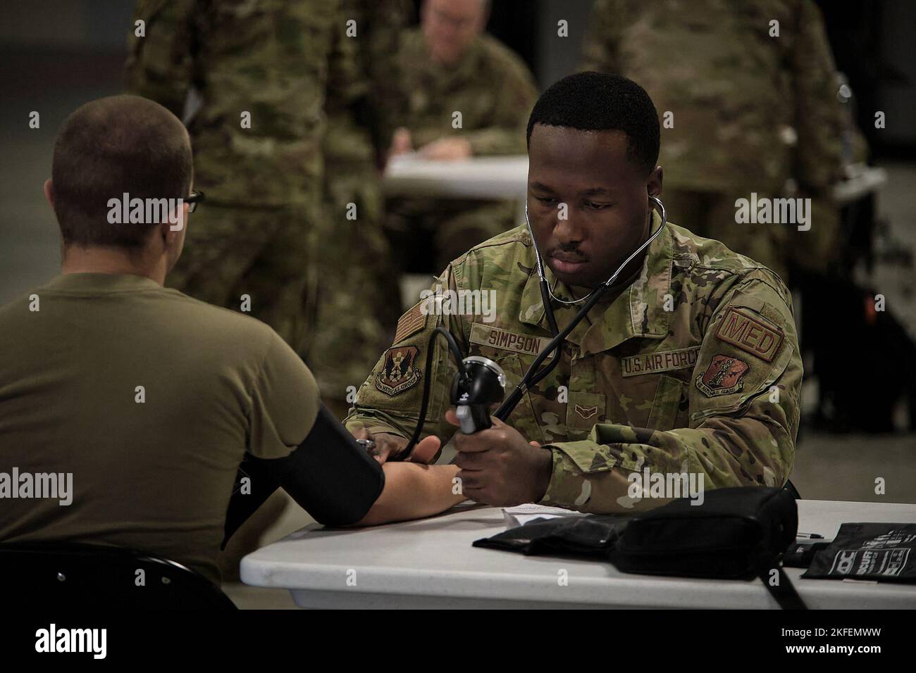 Airman 1st Class Kevaughn Simpson, a 105th Medical Group medical ...